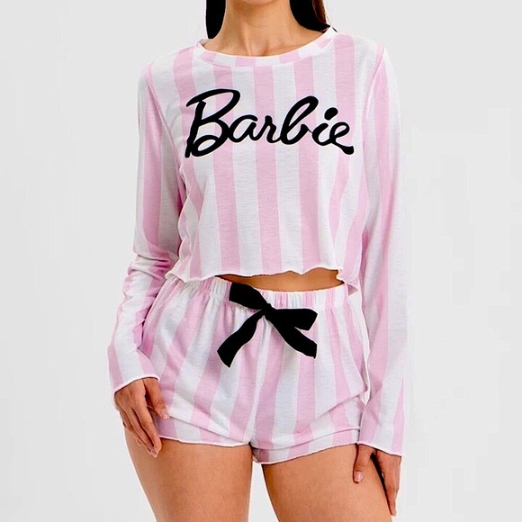 Intimates & Sleepwear | Barbie Two Piece Striped Pajama Set | Poshmark